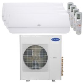 Carrier® Infinity™ Ductless 4 Zone System 3 Ton Heat Pump with (2 ...